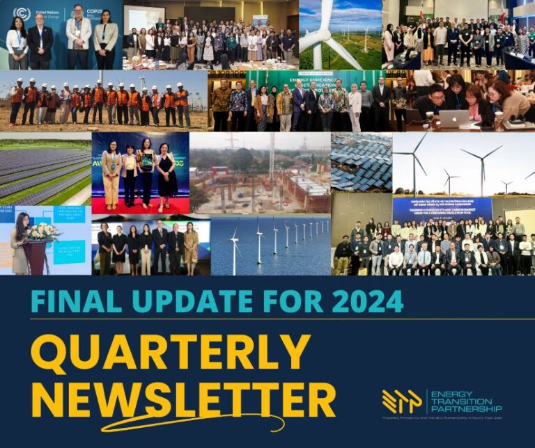 The Southeast Asia Energy Transition Partnership’s Quarterly Newsletter ...